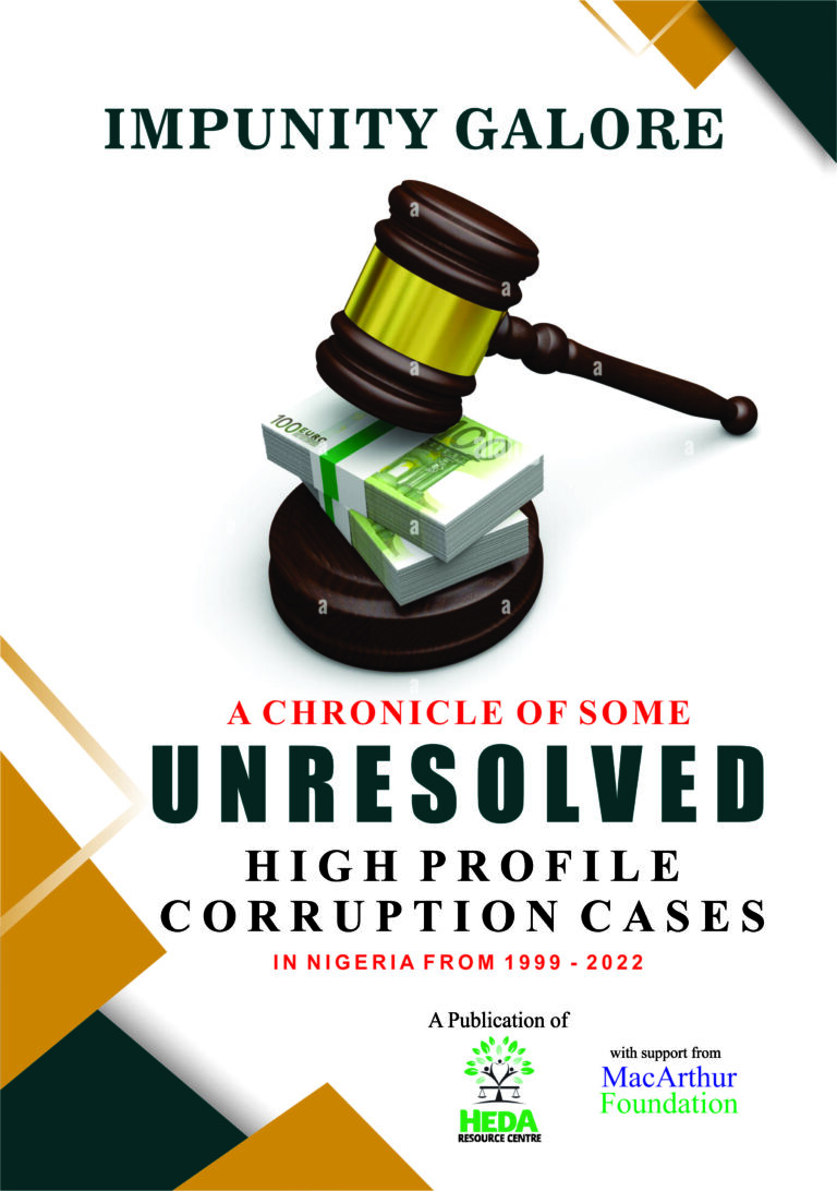 IMPUNITY GALORE A CHRONICLE OF SOME UNRESOLVED HIGH PROFILE CORRUPTION ...